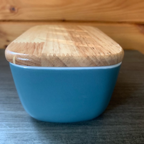 Dowan | Kitchen | New Wout Box Dowan Covered Slate Blue Butter Dish ...